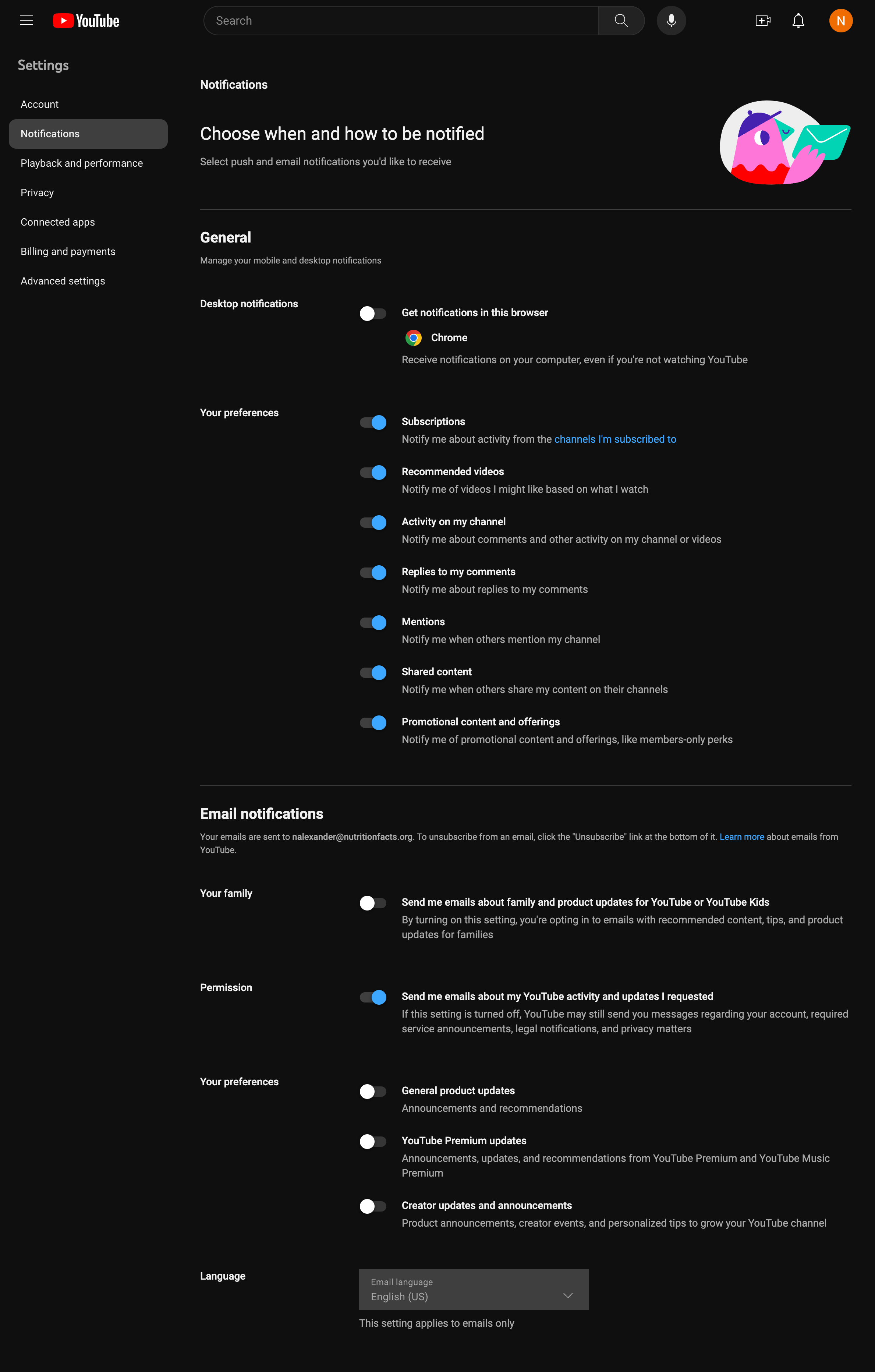 Unsubscribe from YouTube notifications – NutritionFacts.org Support